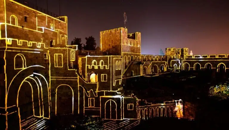 King David Light Show at the Tower of David - iTravelJerusalem